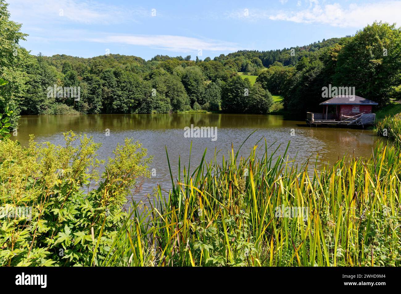 The Guckaisee lake at the foot of the Pferdskopf, a secondary summit of ...