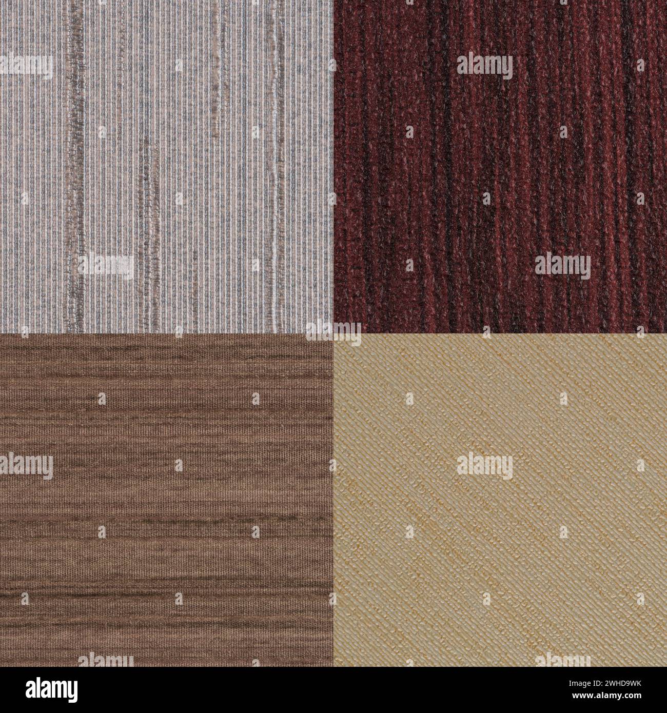 Set of brown vinyl samples Stock Photo - Alamy