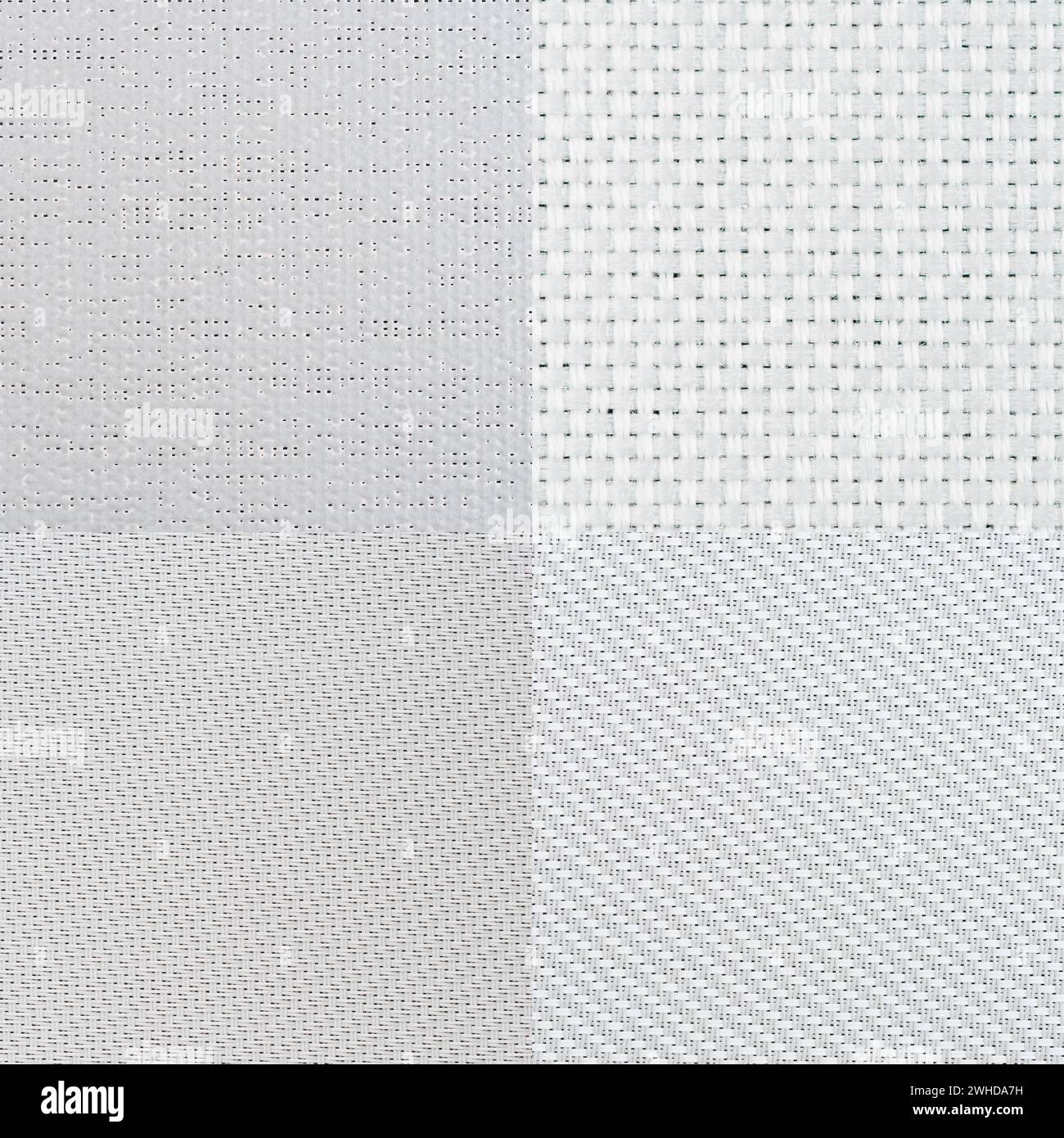 Set of white vinyl samples Stock Photo - Alamy