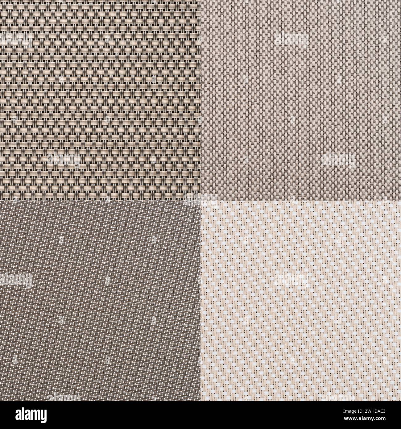 Set of brown vinyl samples Stock Photo - Alamy