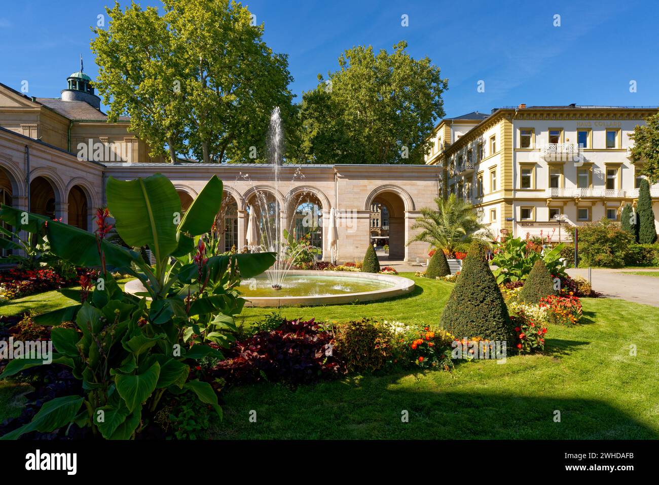 Regency building in the state spa Bad Kissingen, Lower Franconia ...