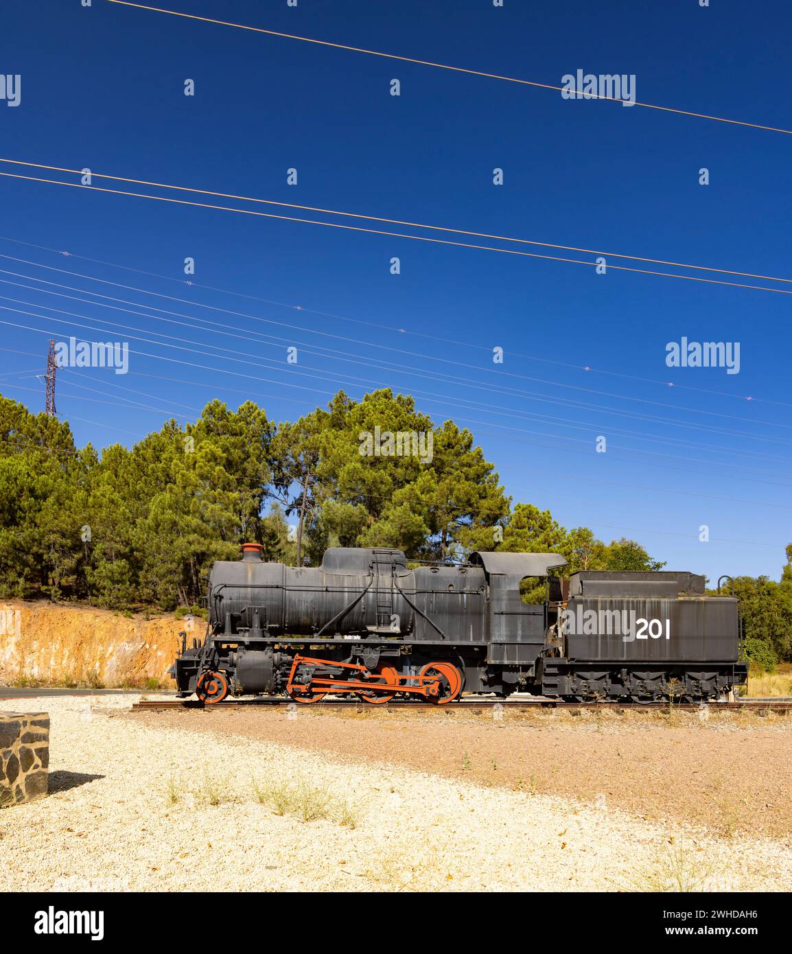 Steam engine, oldest copper mines in the world, Minas de Riotinto ...