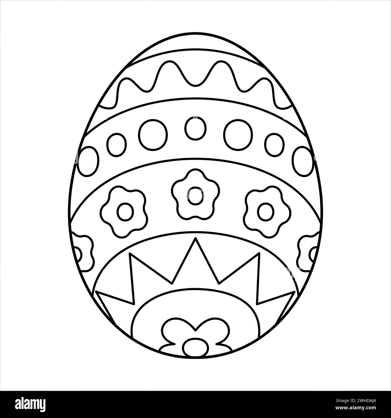 Egg ornament Black and White Stock Photos & Images - Alamy
