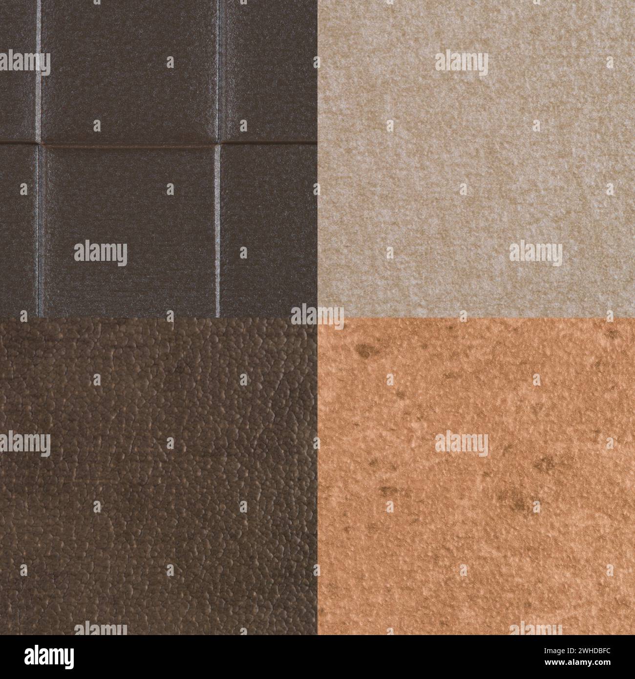 Set of brown vinyl samples Stock Photo - Alamy