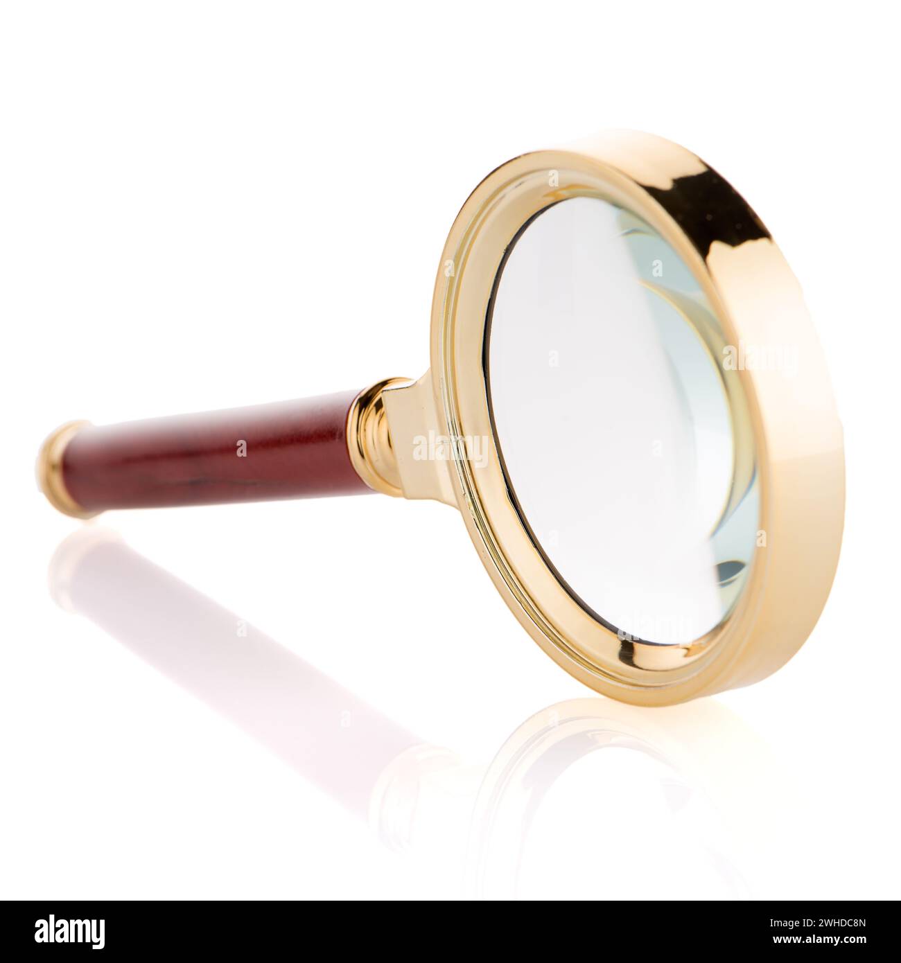 Old magnifying glass Stock Photo - Alamy