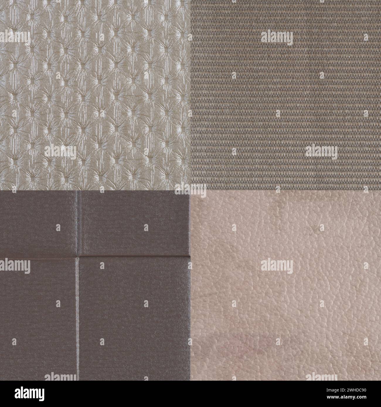 Set of brown vinyl samples Stock Photo - Alamy