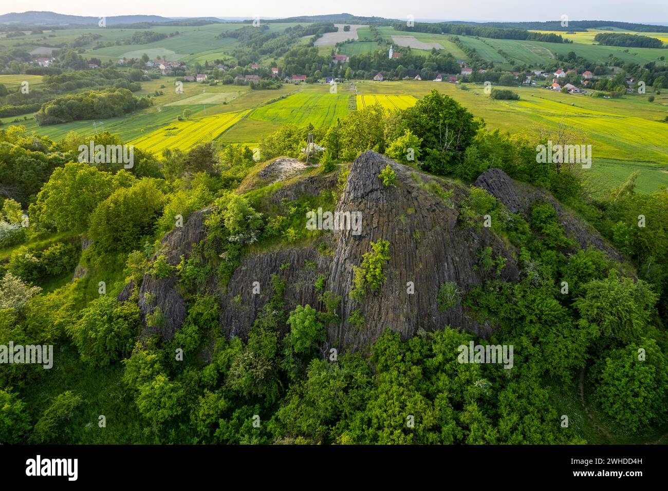 Europe, Poland, Lower Silesia, Czartowska Skala / Spitzberg , extinct ...