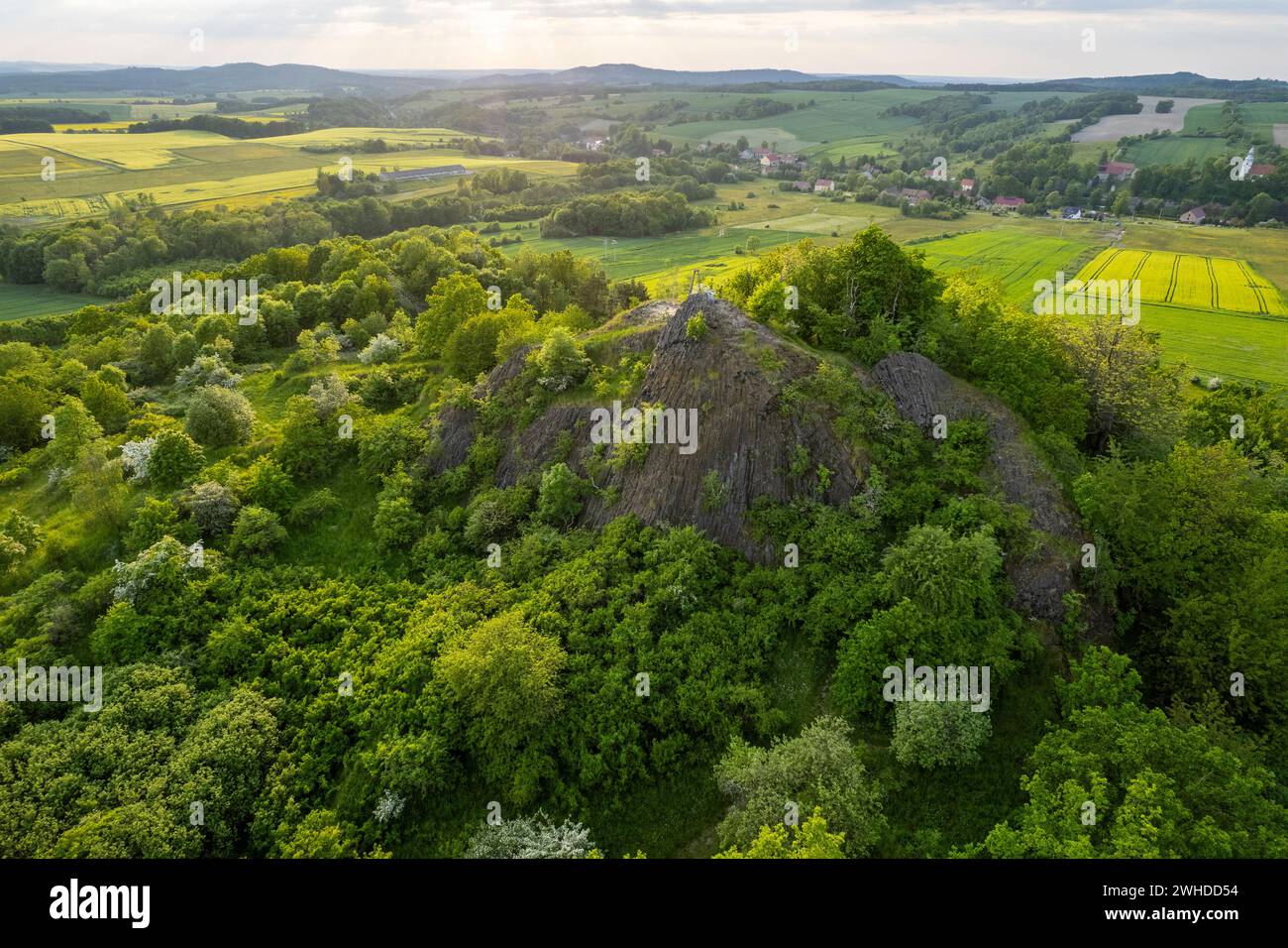 Europe, Poland, Lower Silesia, Czartowska Skala / Spitzberg , extinct ...