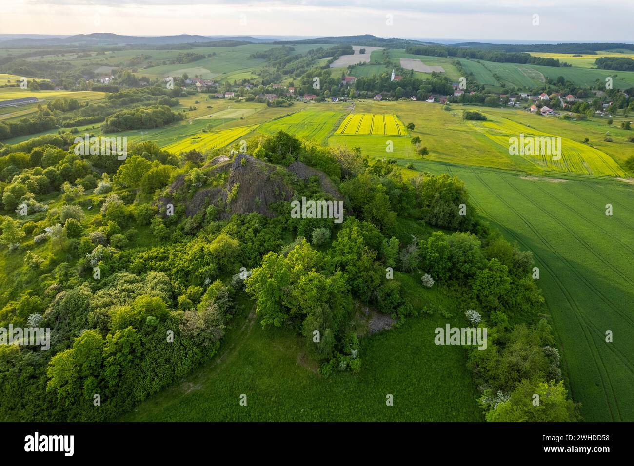 Europe, Poland, Lower Silesia, Czartowska Skala / Spitzberg , extinct ...