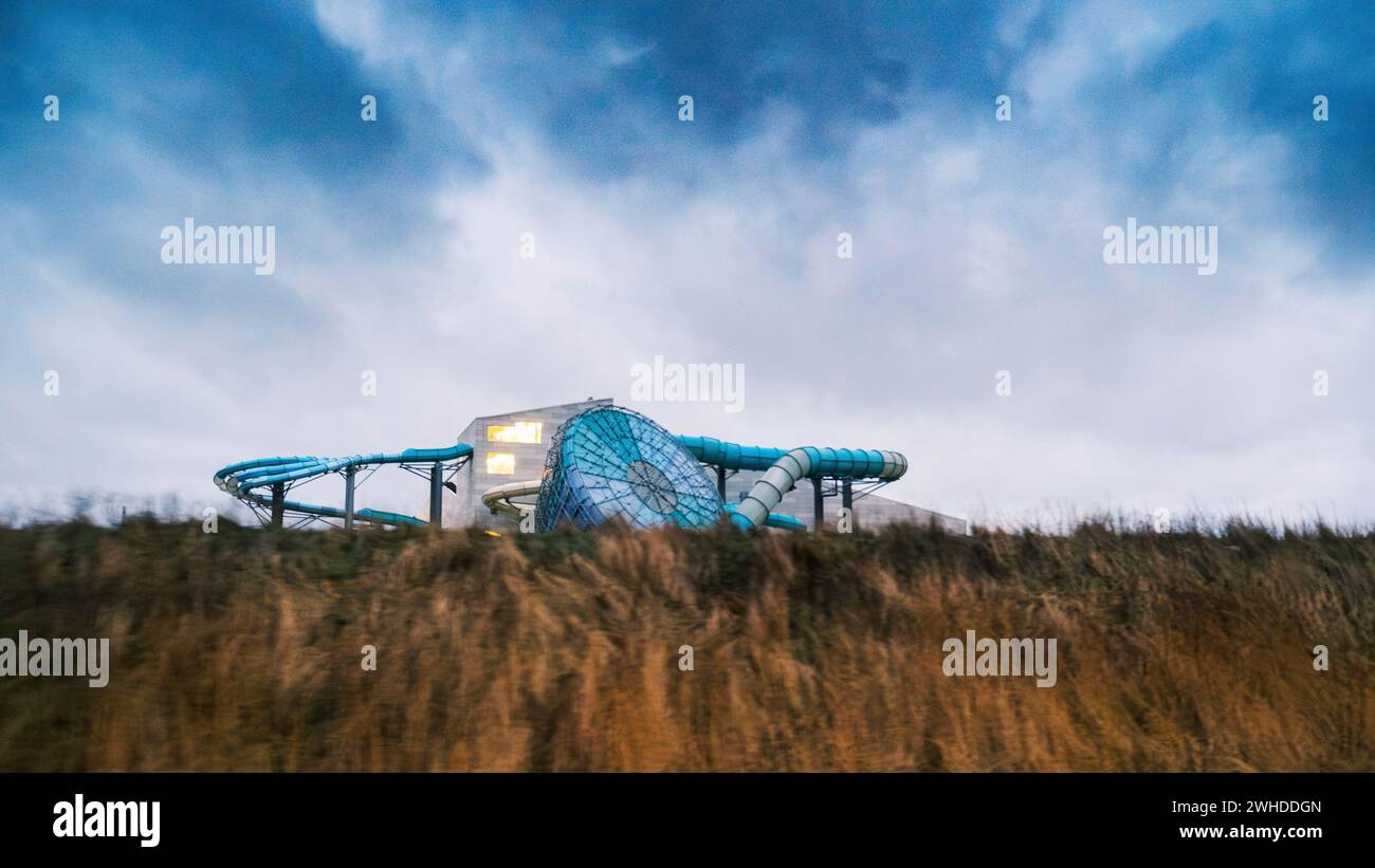 Denmark, Sondervig, Leisure pool, Architecture Stock Photo - Alamy