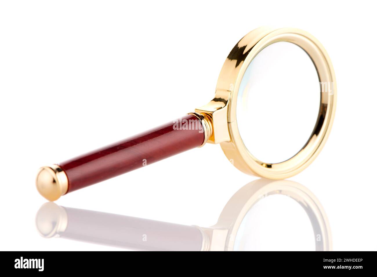 Old magnifying glass Stock Photo - Alamy