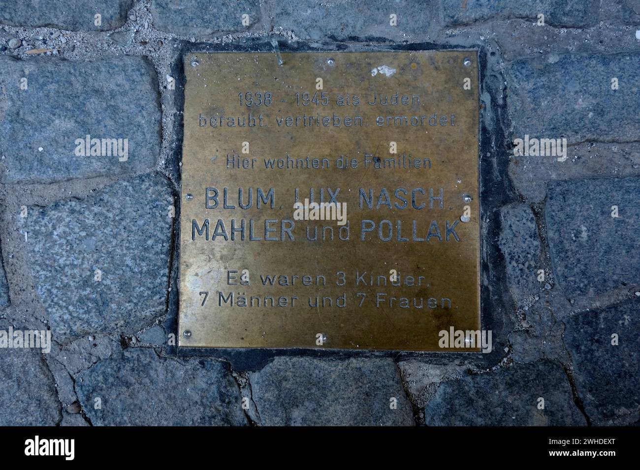 Austria, Vienna, Impressions, stumbling block Stock Photo - Alamy