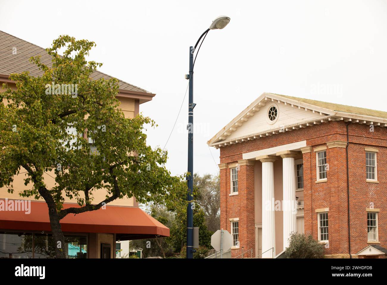 Daytime view of California's third capitol building, built in 1852, in ...