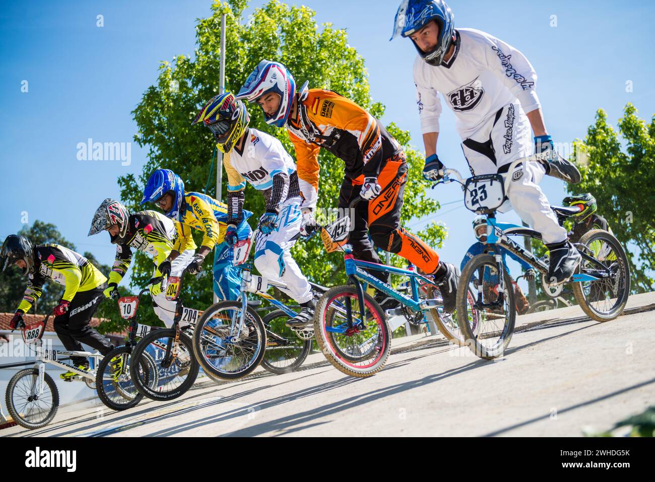 Racing start during trainings Stock Photo - Alamy