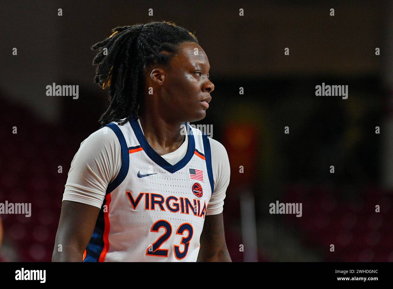 CHESTNUT HILL, MA - FEBRUARY 08: Virginia Cavaliers guard Alexia Smith ...