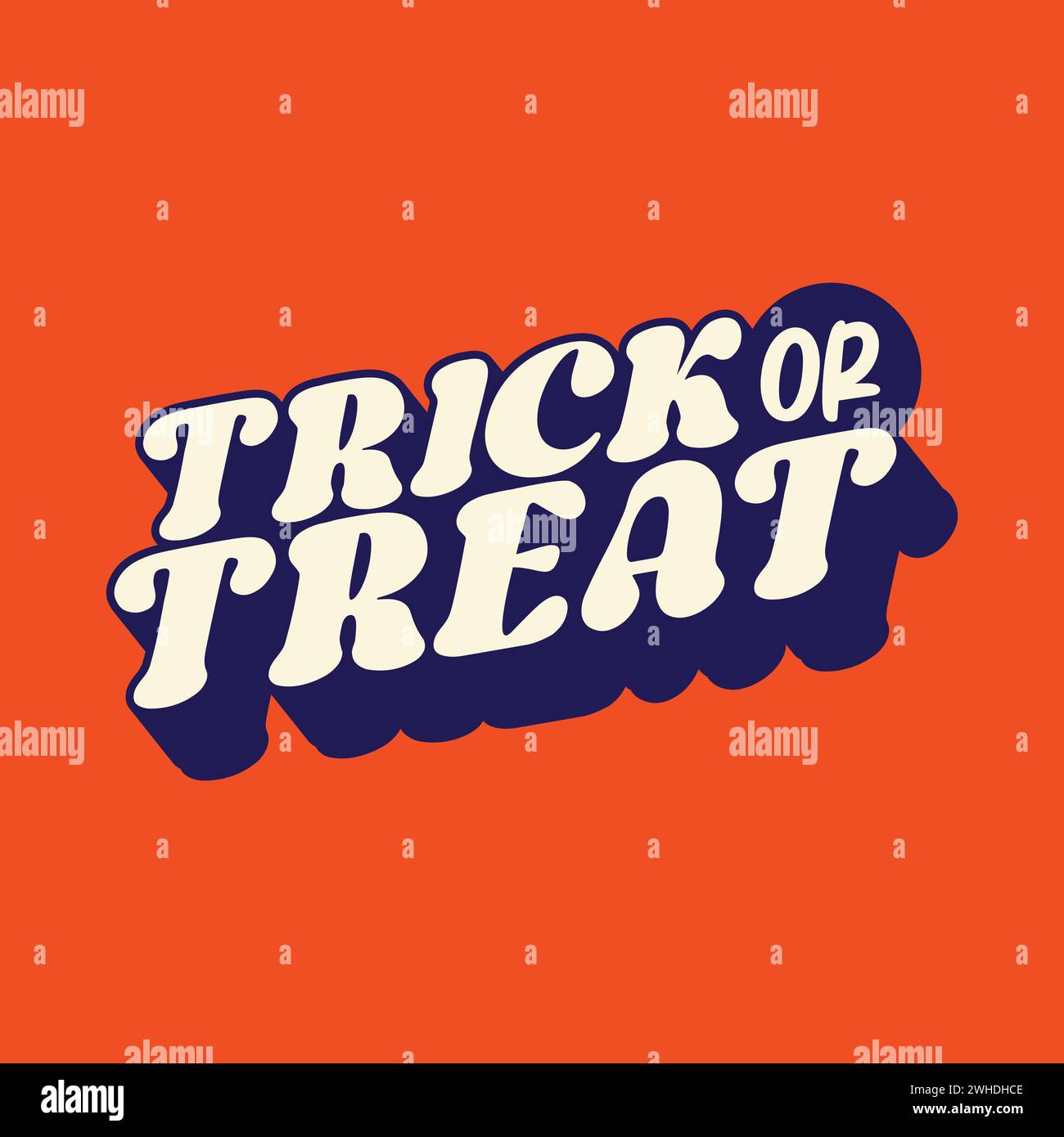 Happy Halloween vector typography illustration. Spooky Halloween ...