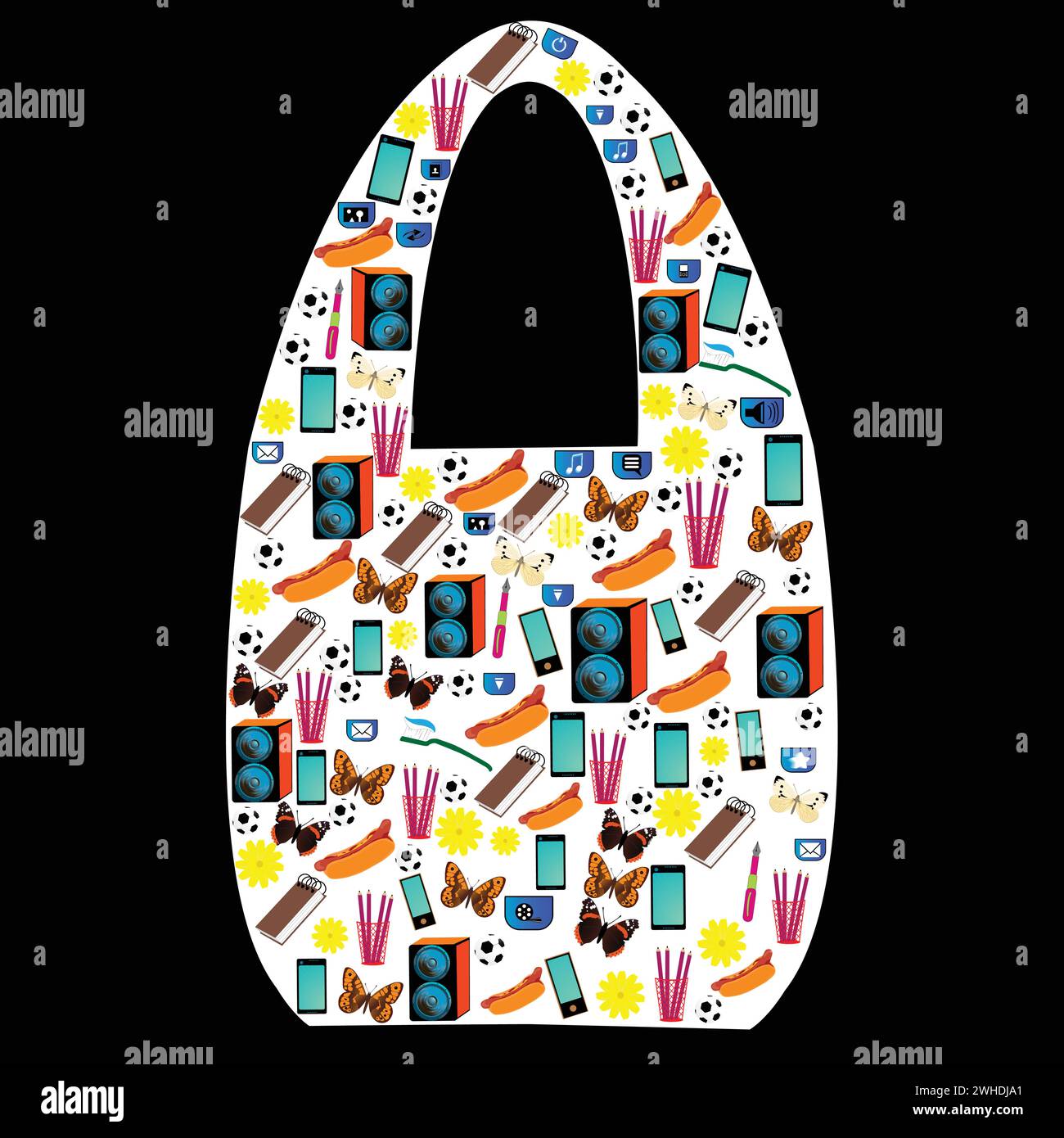 Many objects Stock Vector Images - Alamy