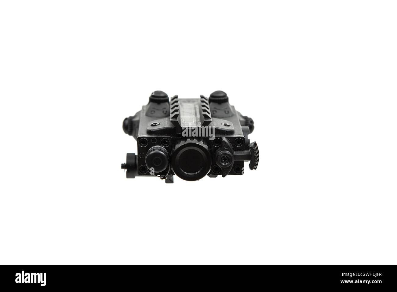 Modern laser sight. Infrared laser target designator. An additional ...