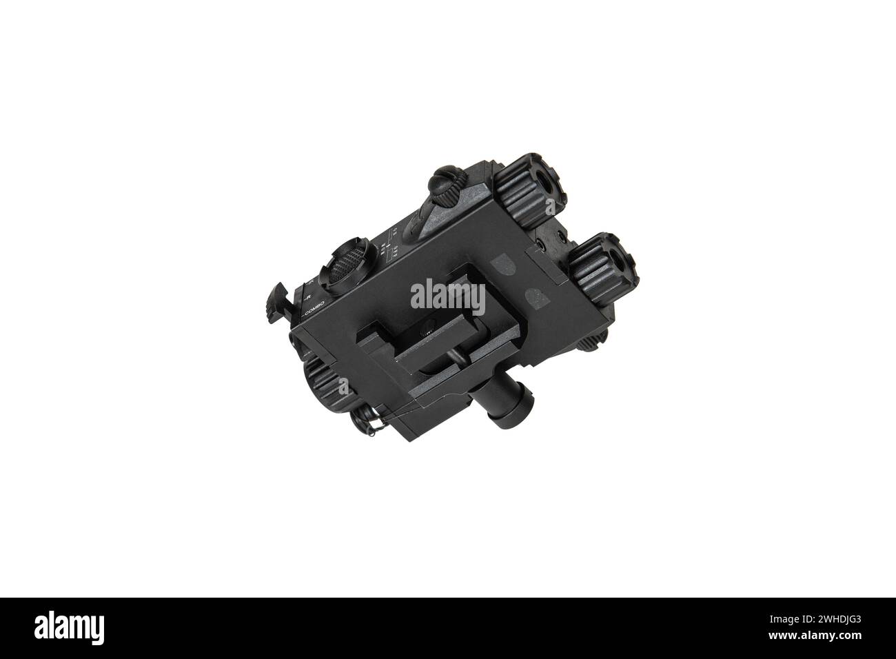 Modern laser sight. Infrared laser target designator. An additional ...