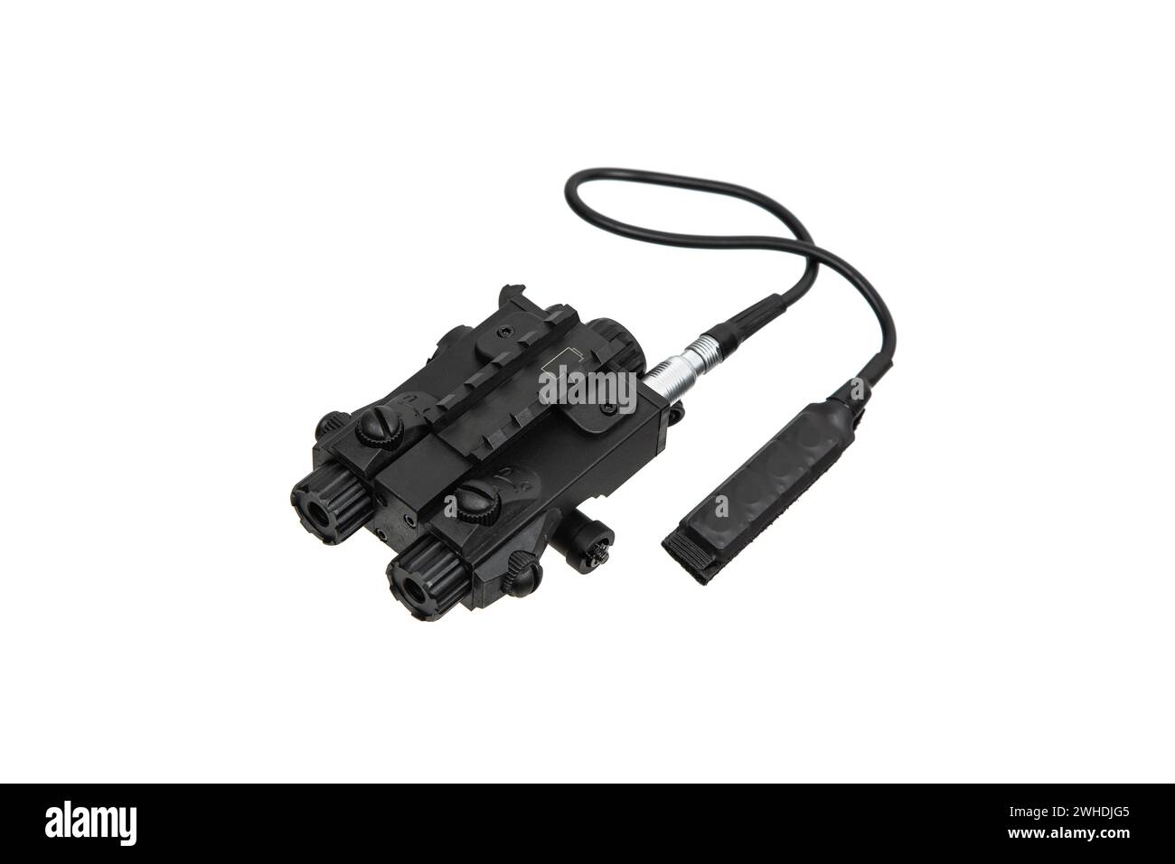 Modern laser sight. Infrared laser target designator. An additional ...