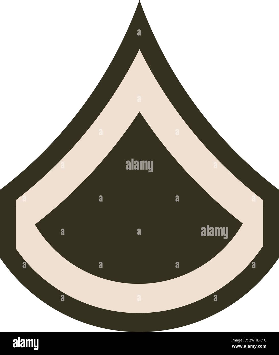 Shoulder pad military enlisted rank insignia of the USA Army PRIVATE ...