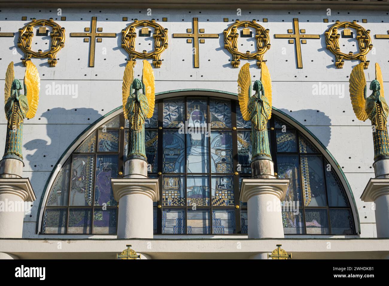 Church at Steinhof Baumgartner Höhe, Otto Wagner, Viennese Art Nouveau ...