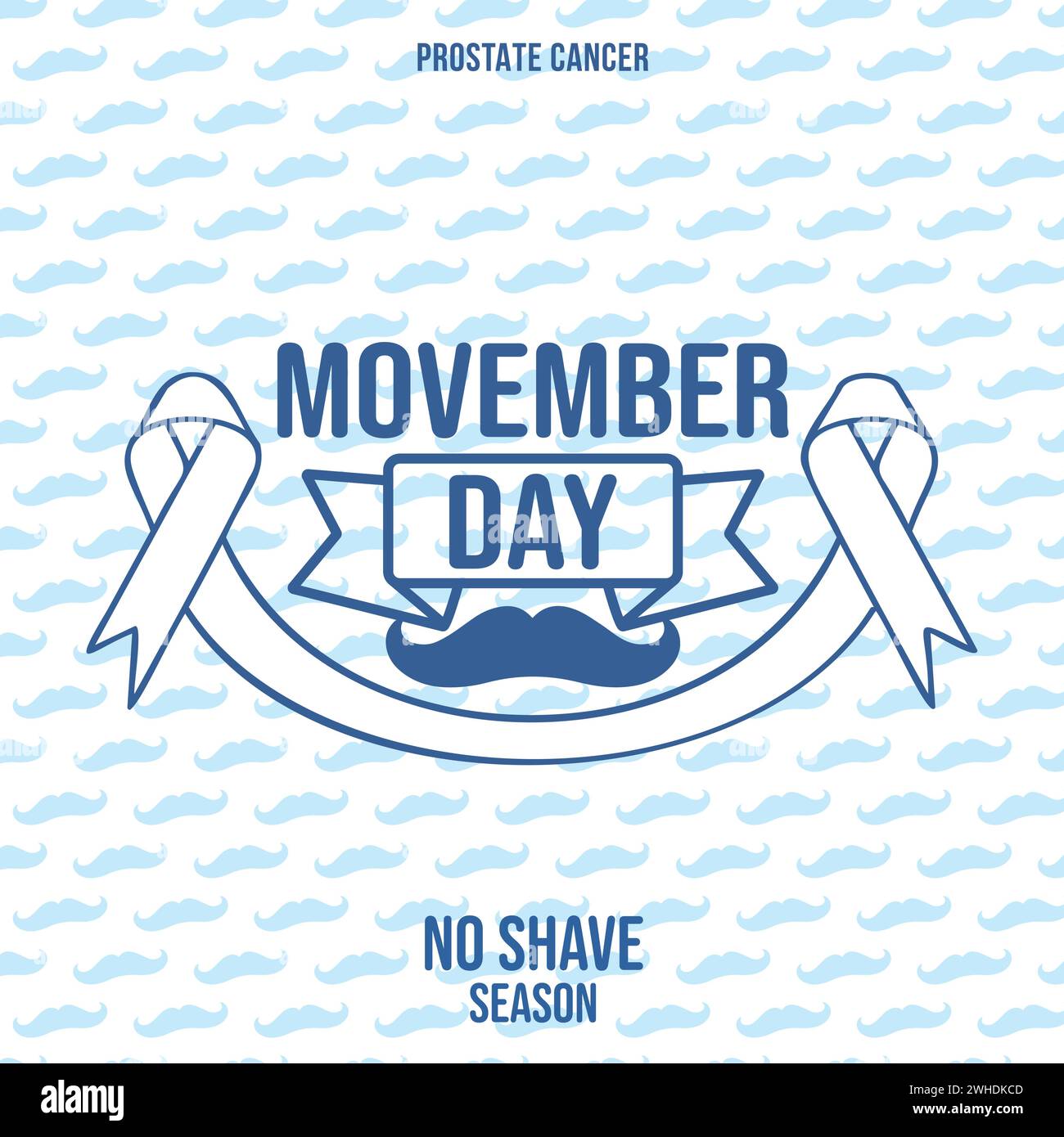 Colored retro movember poster with a mustache Vector Stock Vector Image ...