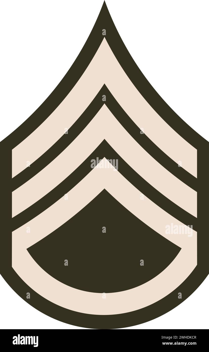 Shoulder pad military enlisted rank insignia of the USA Army STAFF ...