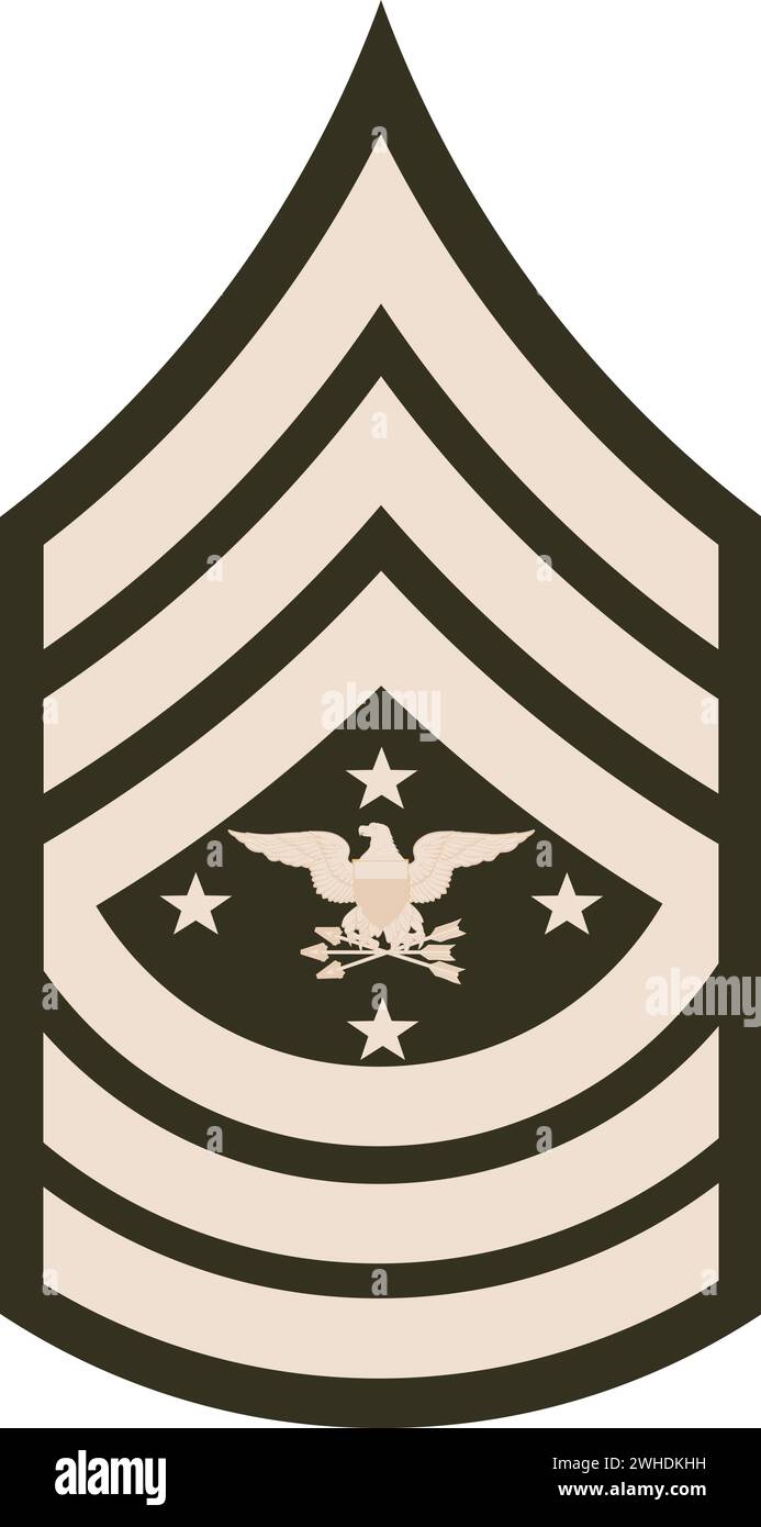Shoulder pad military enlisted rank insignia of the USA Army SENIOR ...