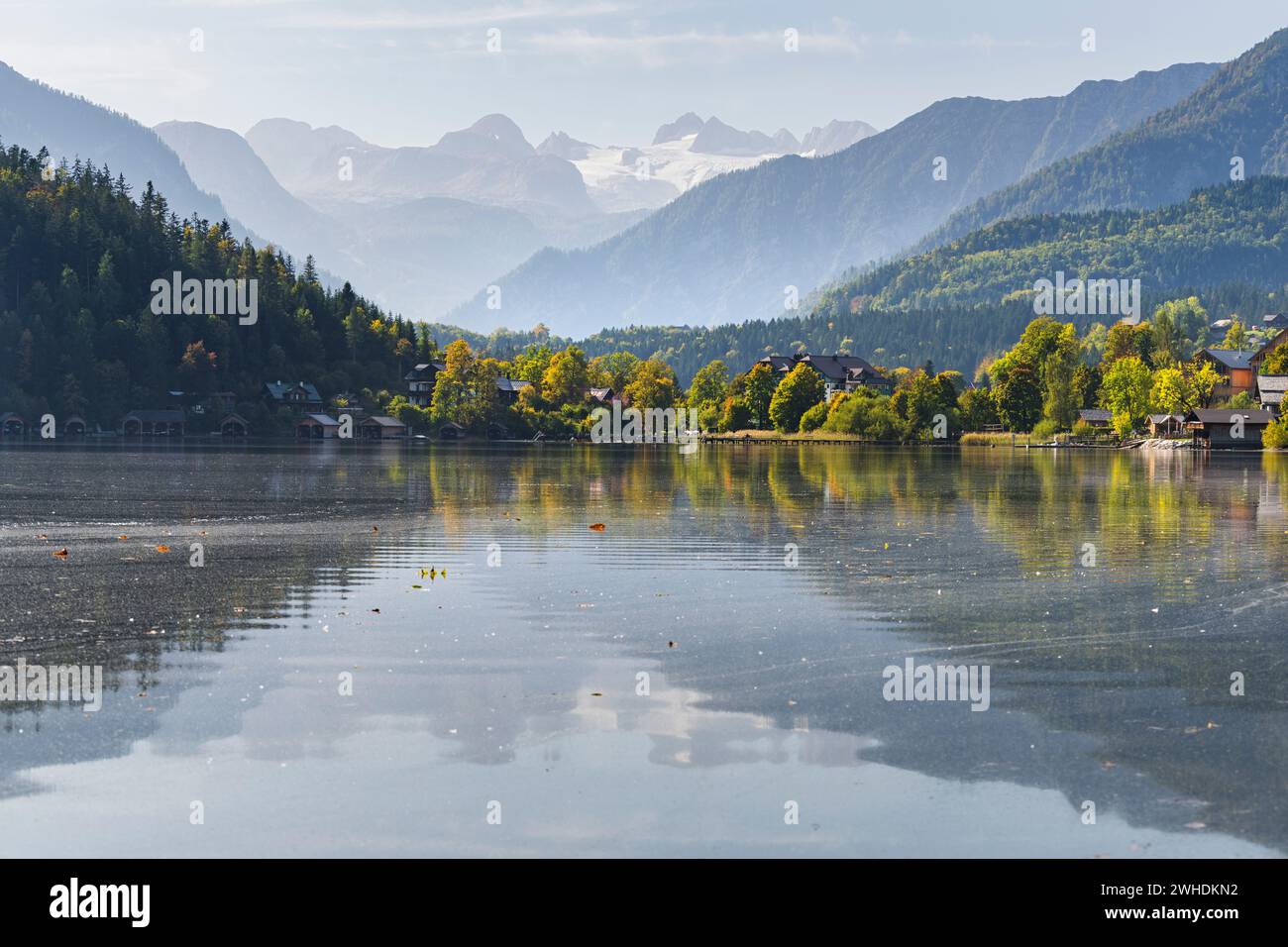 Dachstein in lake altaussee hi-res stock photography and images - Alamy