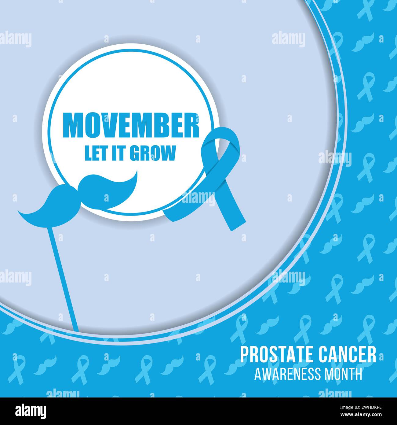 Colored retro movember poster with a mustache Vector Stock Vector Image ...