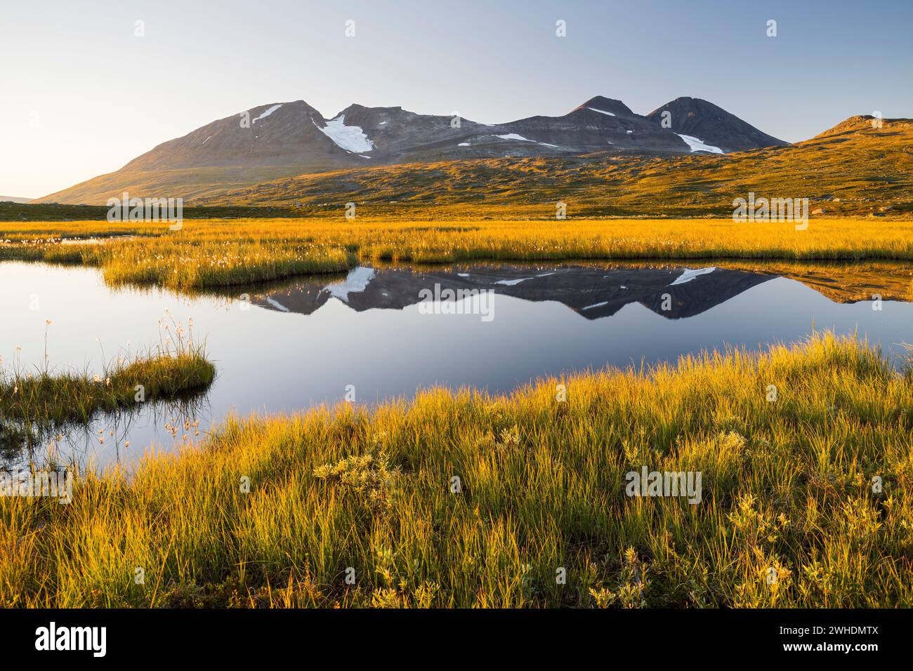 Akka mountain massif, Sarek National Park, Lapland, Sweden, Europe ...