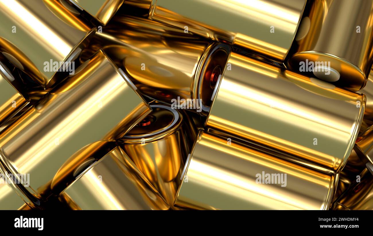 close-up gold 4680 format cylindrical lithium traction battery for ...