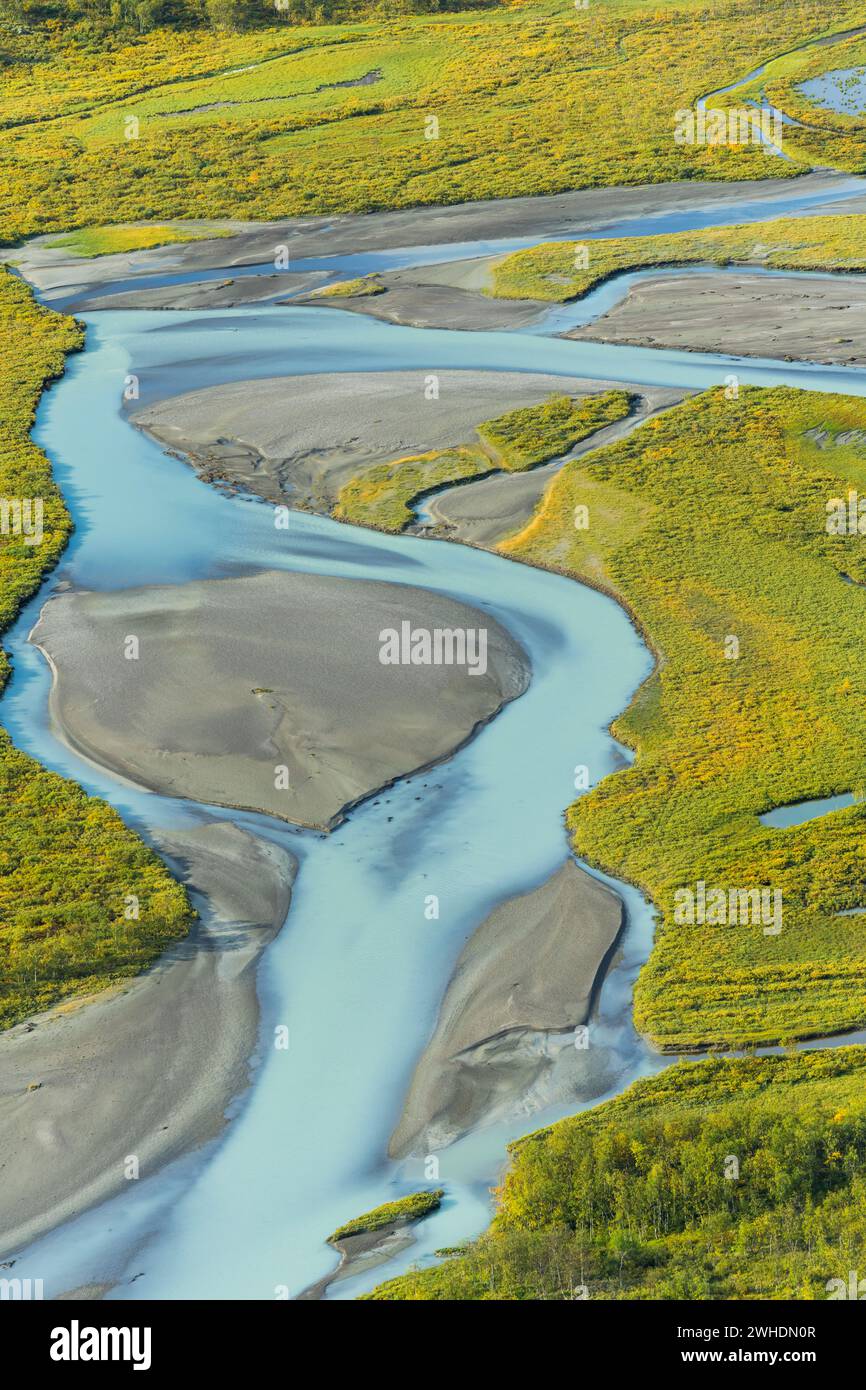 Rapaälven River, Rapadalen, Sarek National Park, Lapland, Sweden ...