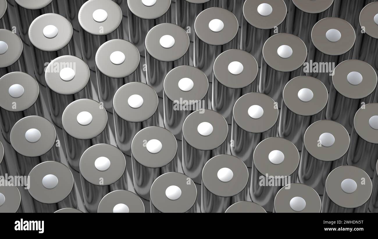 pack Tesla 4680 format cylindrical lithium traction battery for modules ...