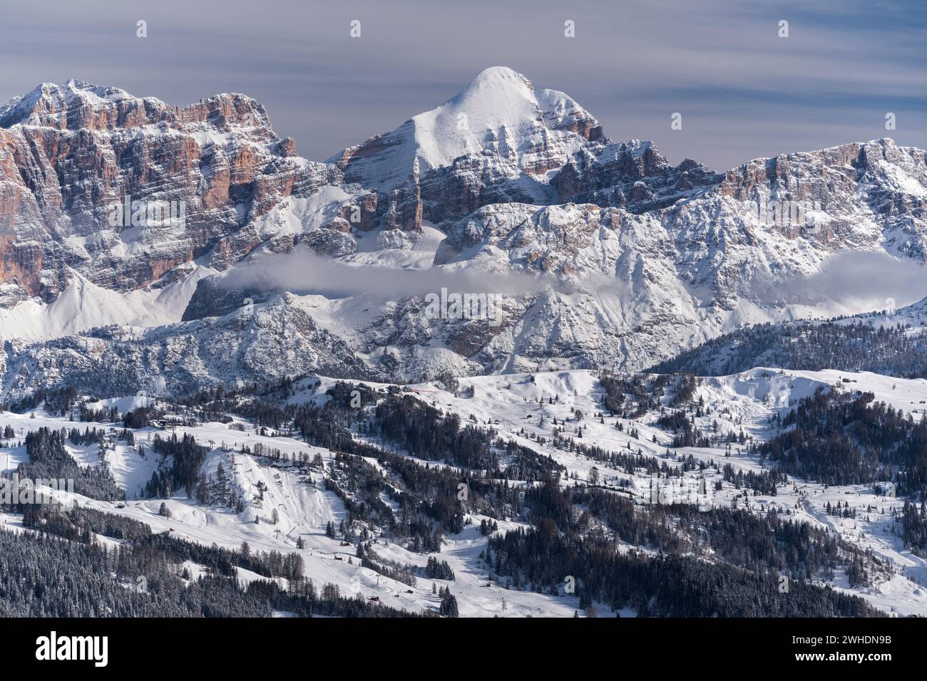 Tofane di rozes from the gardena pass hi-res stock photography and ...