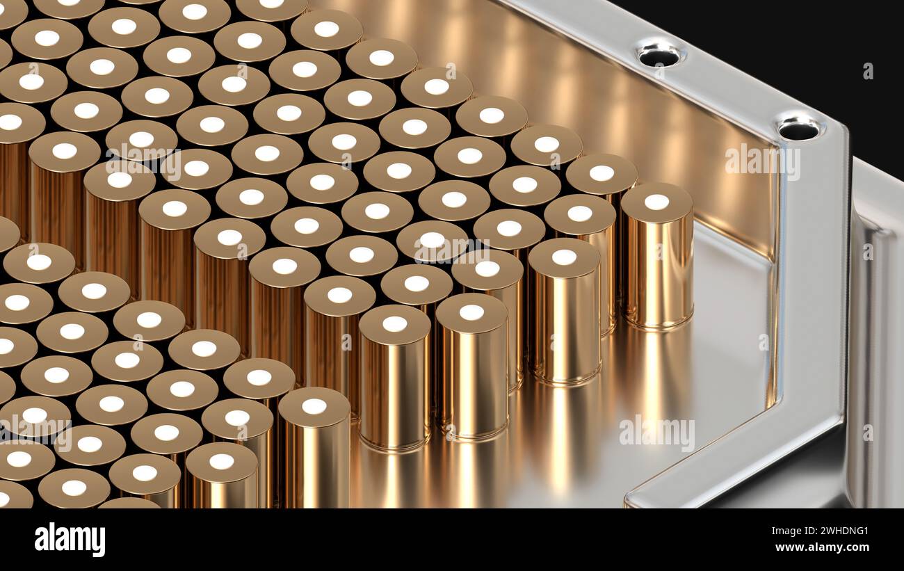 closeup battery pack for Electric Vehicle, Electric High Capacity ...