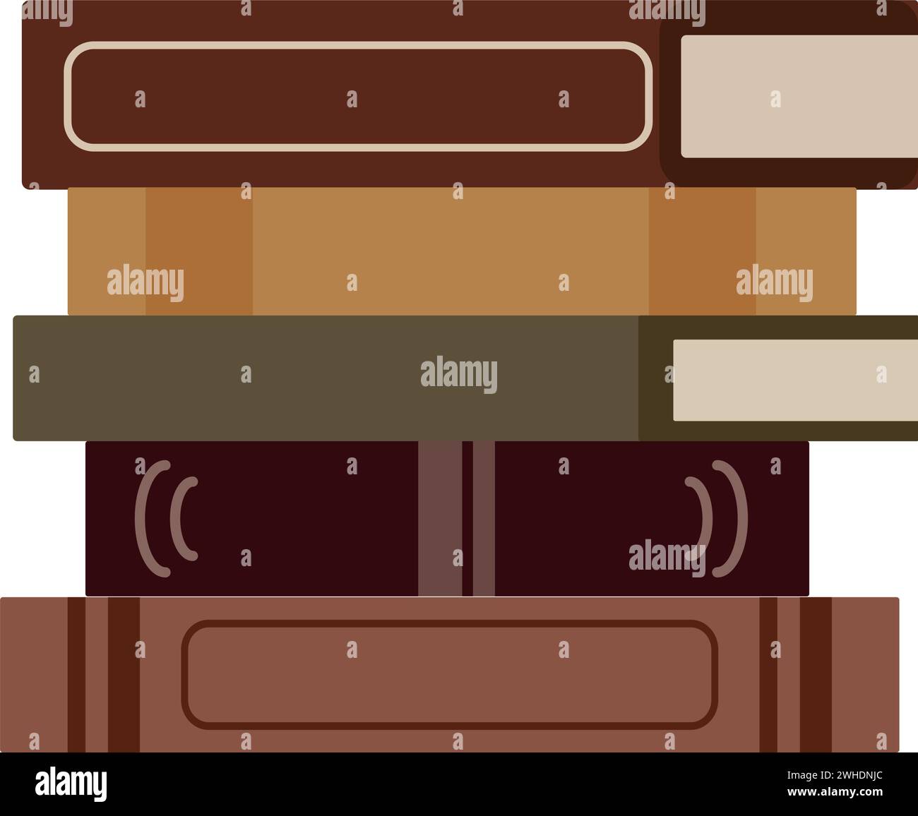 Isolated pile of books icon Vector Stock Vector Image & Art - Alamy