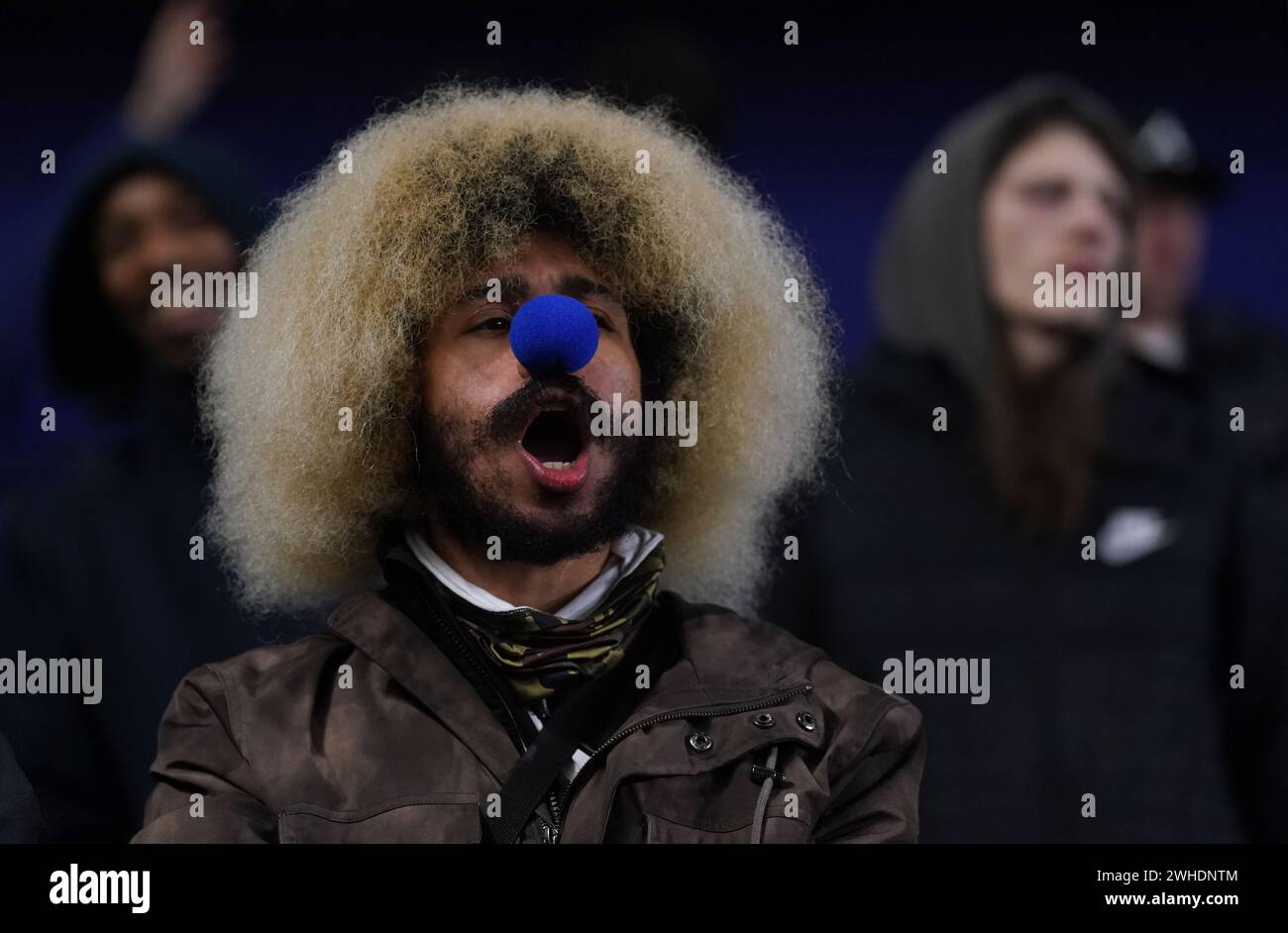 Football fan blue nose hi-res stock photography and images - Alamy