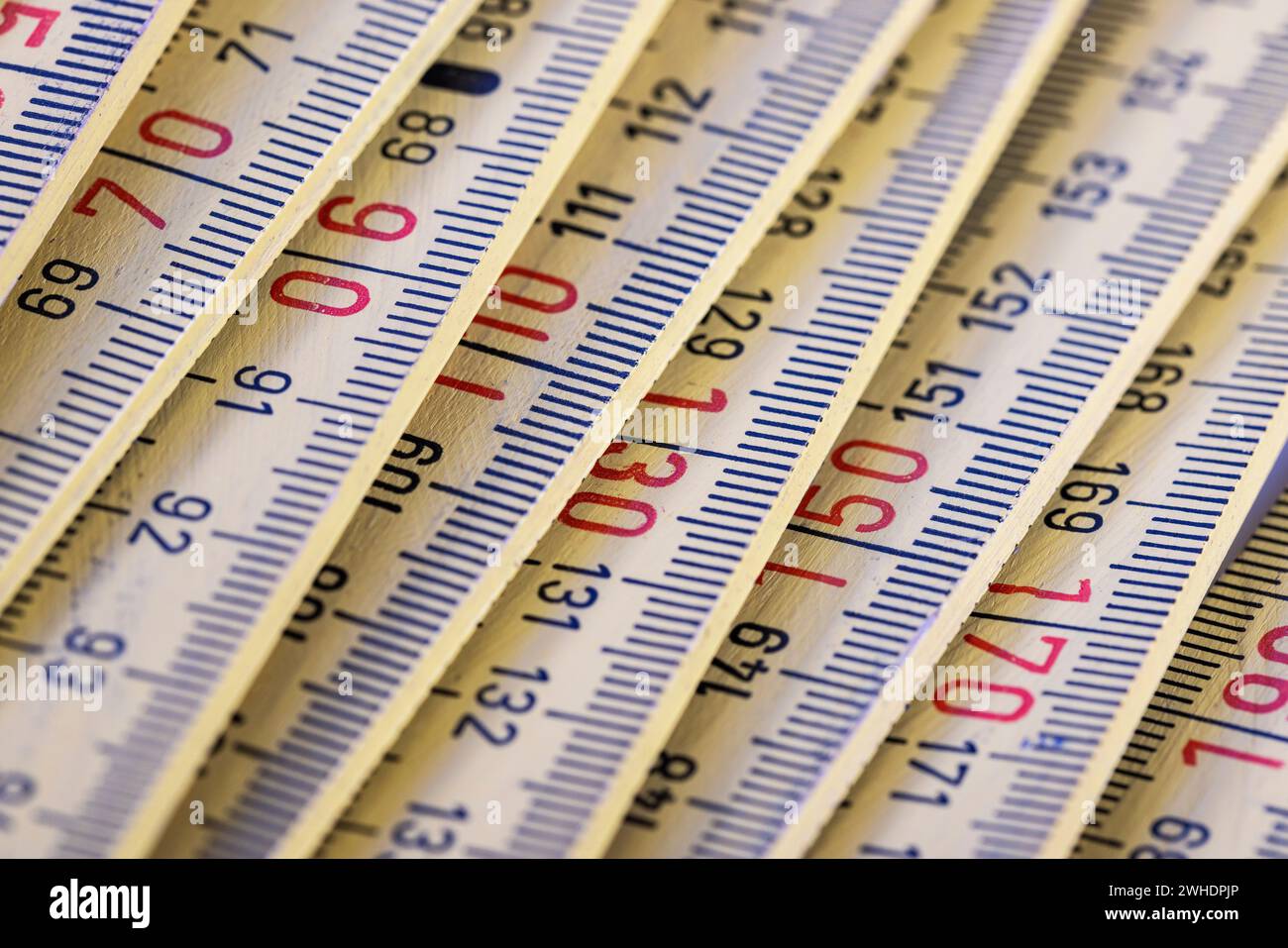 Folding rule, folding ruler, detail Stock Photo - Alamy