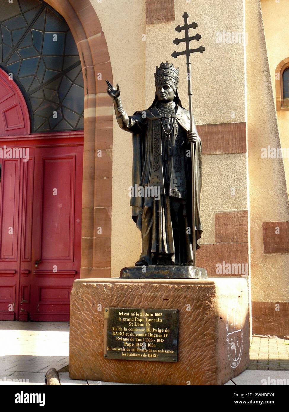statue of Pope Leo IX Stock Photo - Alamy
