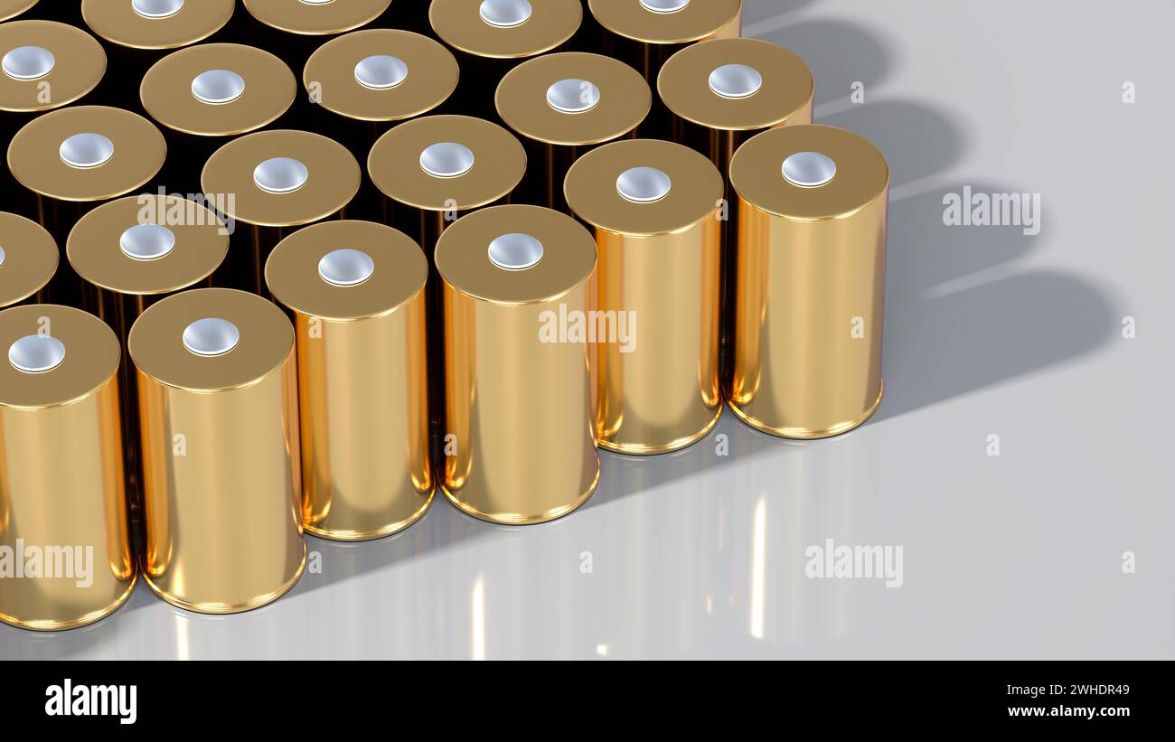 pack Tesla 4680 format cylindrical lithium traction gold battery for ...