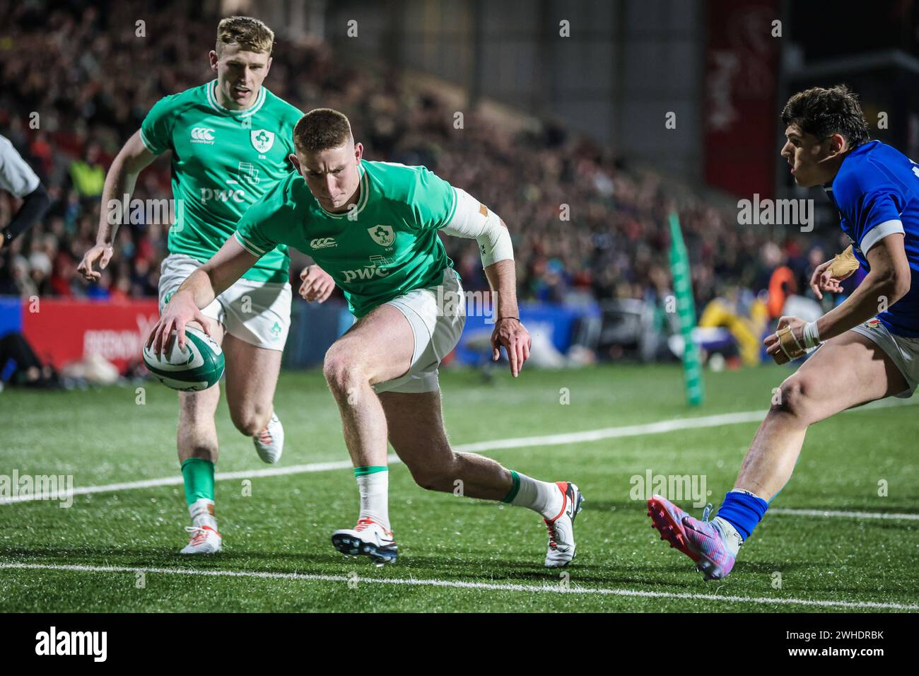 February 9th, 2024, Virgin Media Park, Cork, Ireland - Ben O’Connor of ...