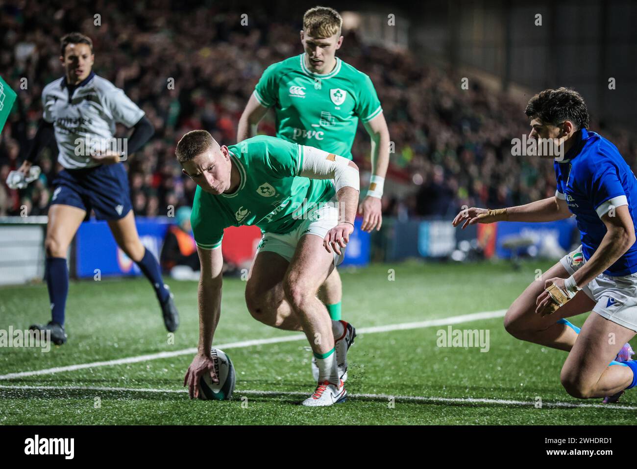 February 9th, 2024, Virgin Media Park, Cork, Ireland - Ben O’Connor of ...