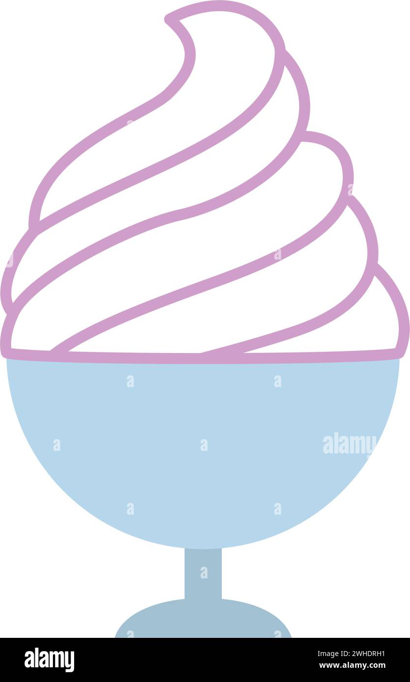 Isolated colored ice cream outline icon Vector Stock Vector Image & Art ...