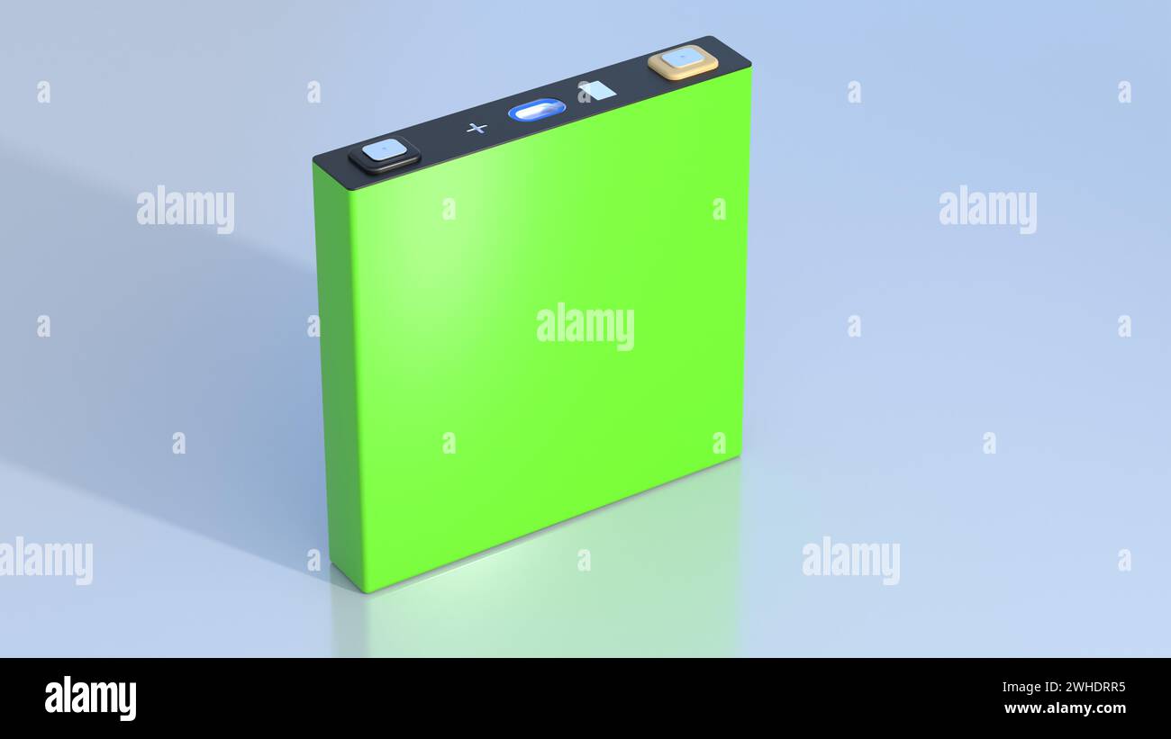 green prismatic cell, rectangular lithium ion phosphate LFP battery for ...