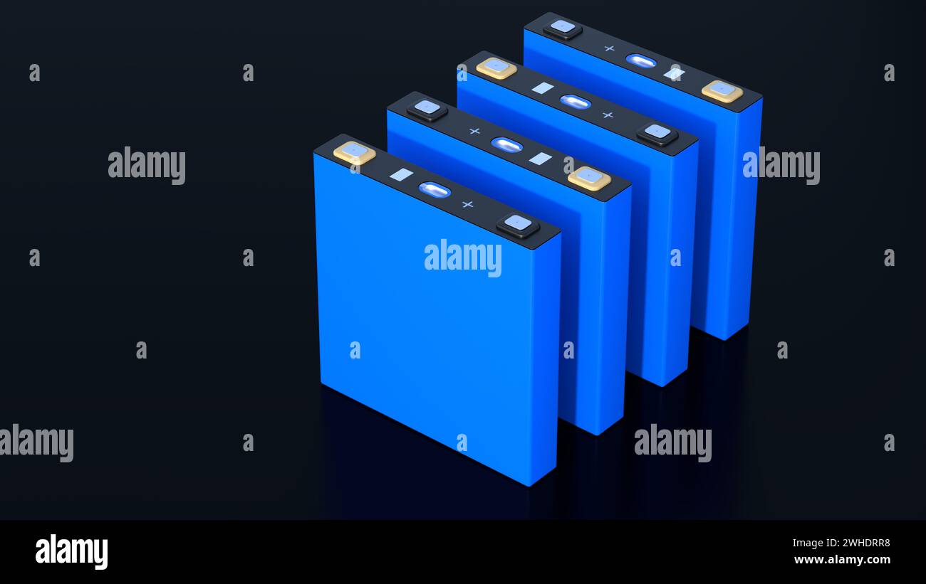 blue Prismatic battery's for electric vehicles, LFP cell modules, mass ...