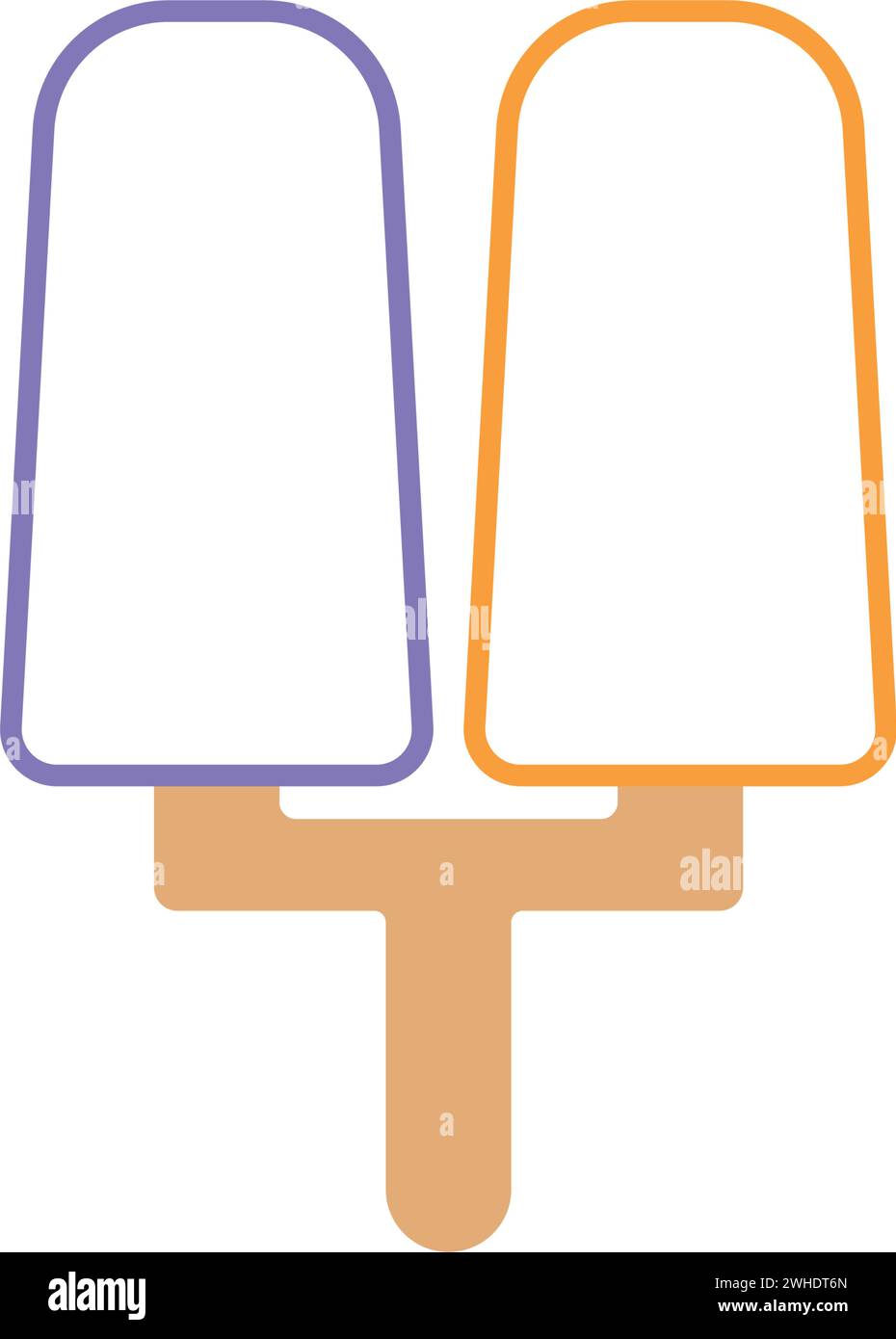 Isolated colored popsicle outline icon Vector Stock Vector Image & Art ...