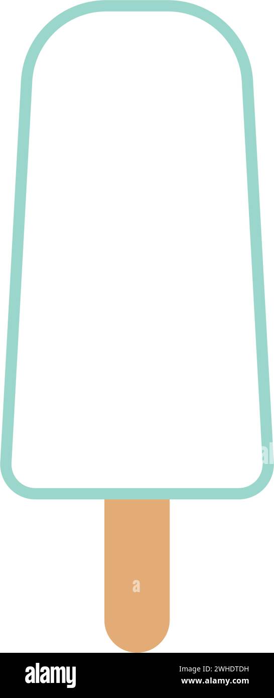 Isolated colored popsicle outline icon Vector Stock Vector Image & Art ...