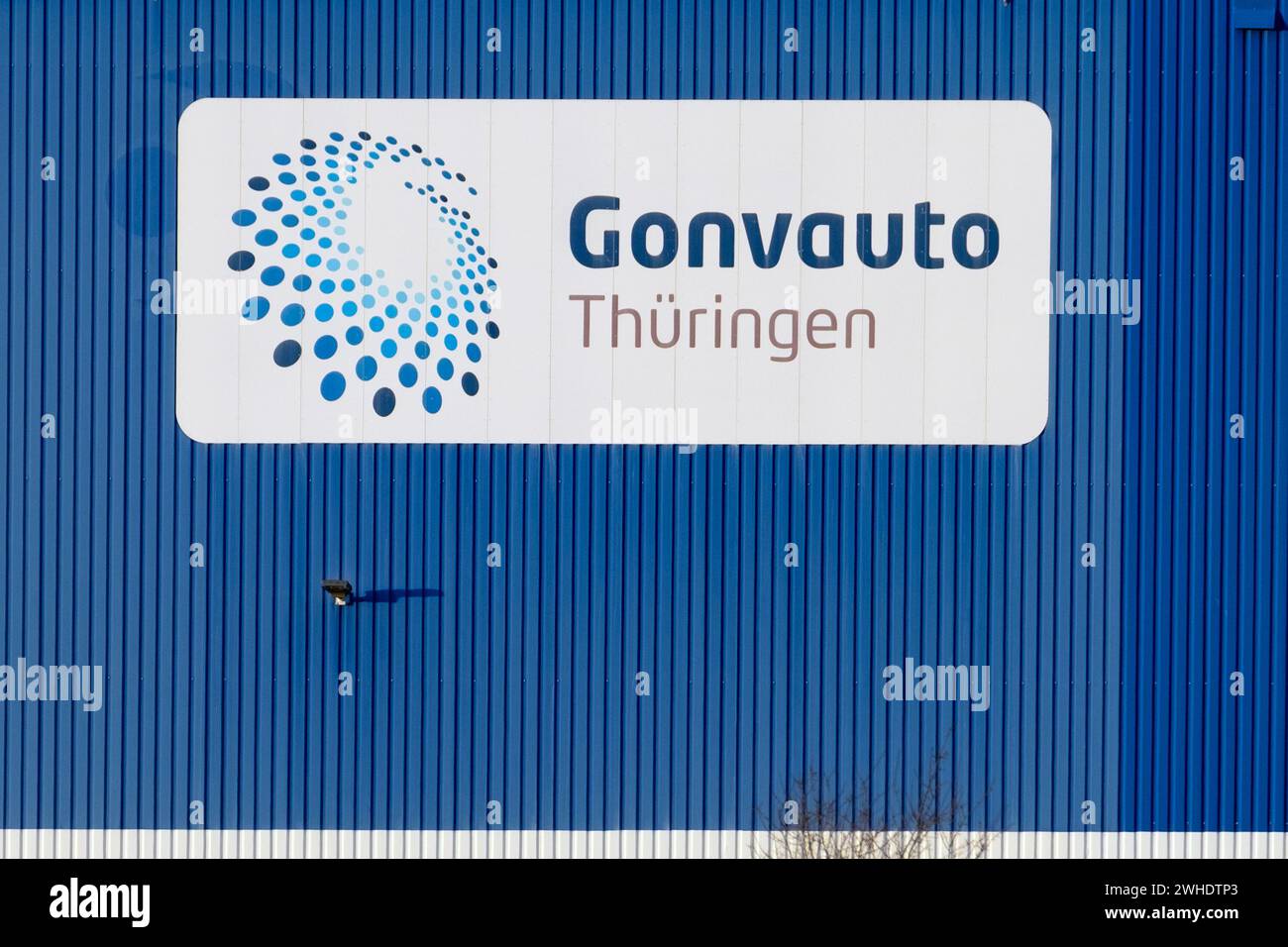 Gonvauto Thüringen GmbH facade building, Metal processing company. Gonvarri metallurgy ...